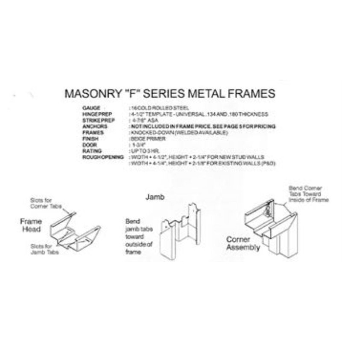 F Series Flush Frame