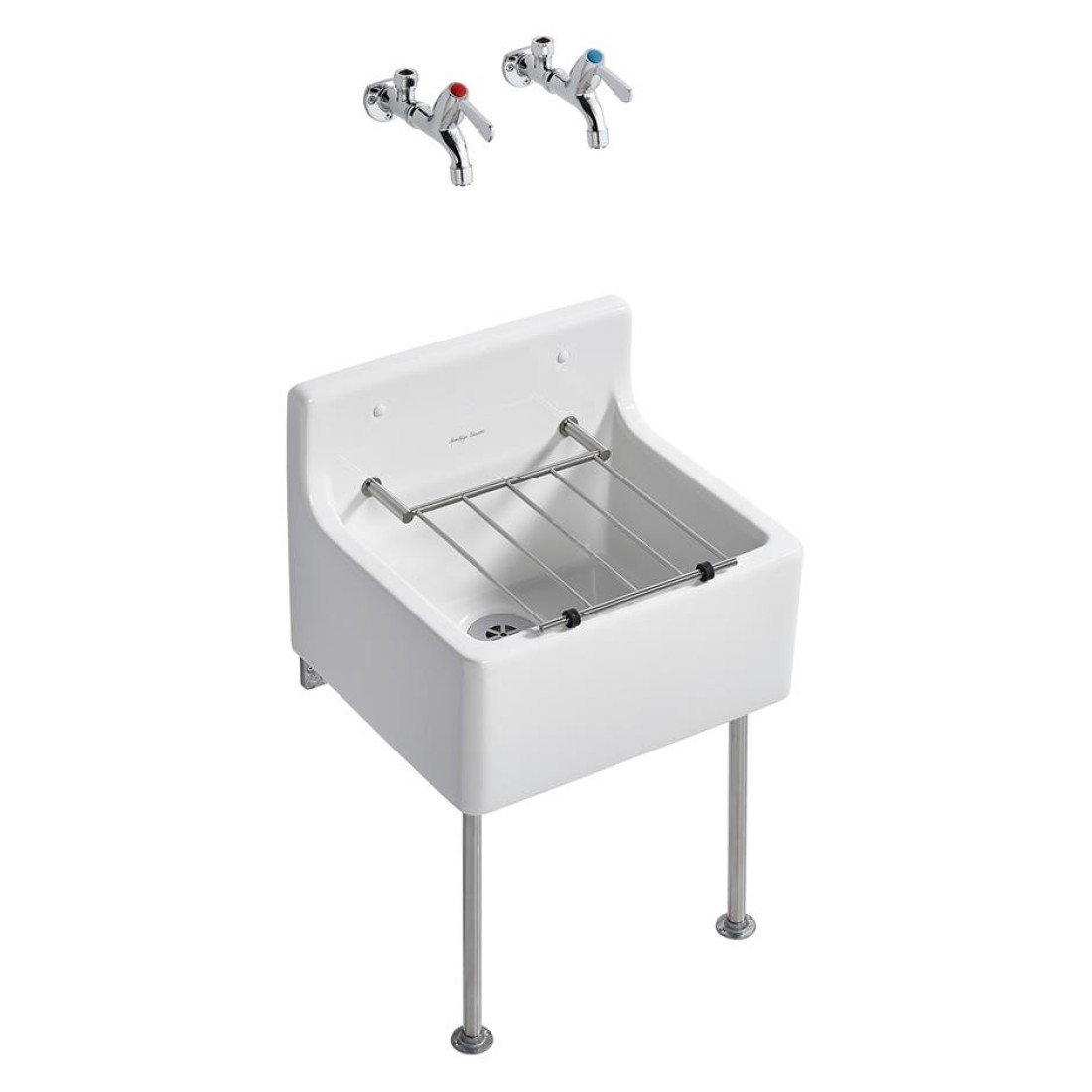 Birch Sink 46cm With Bucket Grating